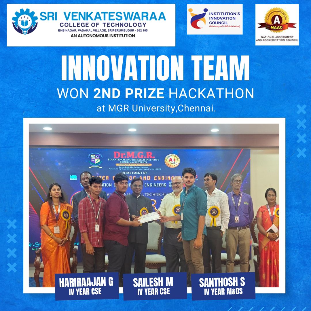 Home - SRI VENKATESWARAA COLLEGE OF TECHNOLOGY